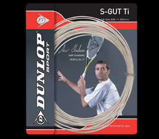 Dunlop S-Gut Ti Squash String, 17g, SET – SquashGear.com