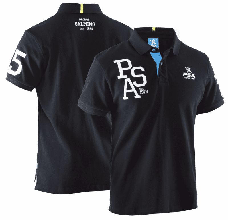 Salming PSA Polo, Black – SquashGear.com